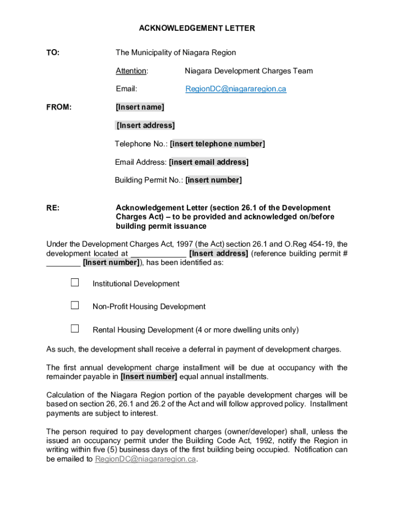 Fillable Online Acknowledgement Receipts (With Template and 2 Samples ...