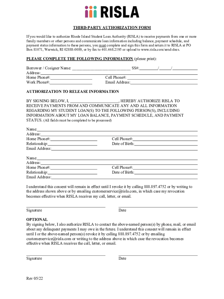 Fillable Online Power of Attorney (POA) and Third-Party Authorization ...