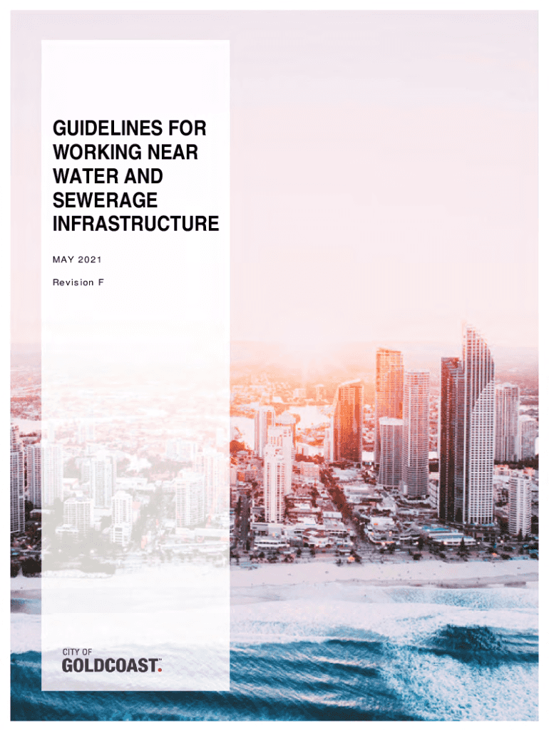 Fillable Online Guidelines for working near water and sewerage ...