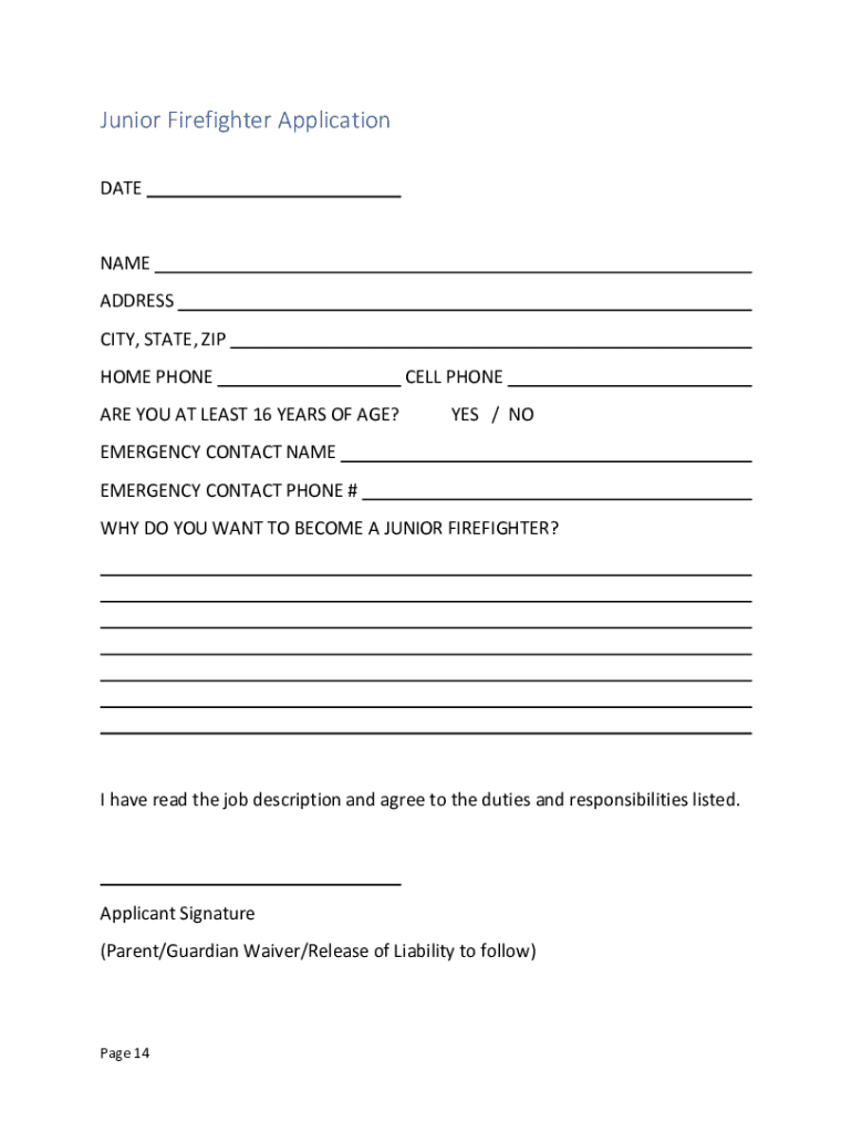 Fillable Online www.nvfc.orgnational-junior-firefighter-programNational ...