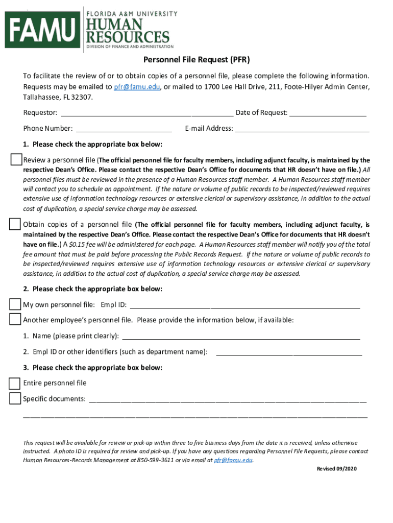 Fillable Online A Simple Guide To Request Your Personnel File From Your ...