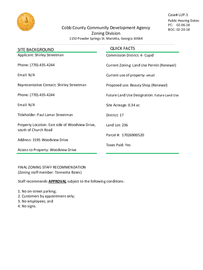 Fillable Online zoning comdev cobbcountyga www.pdffiller.com459561873--Case-Z-27-Fillable Online ...