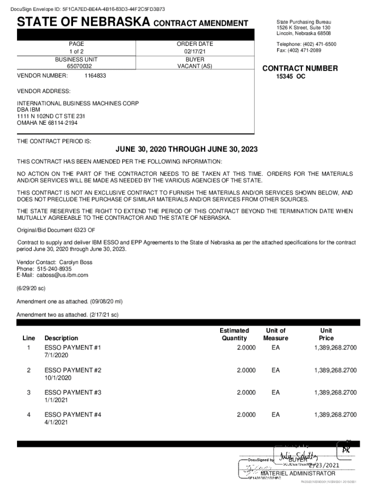 Fillable Online das.nebraska.gov contracts pdfsDocuSign Envelope ID: 5F1CA7ED-BE4A-4B16 ...