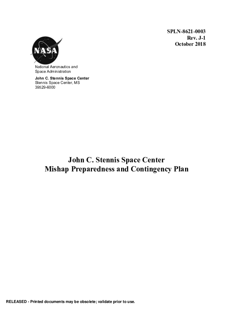 Fillable Online procurement ksc nasa John C. Stennis Space Center ...