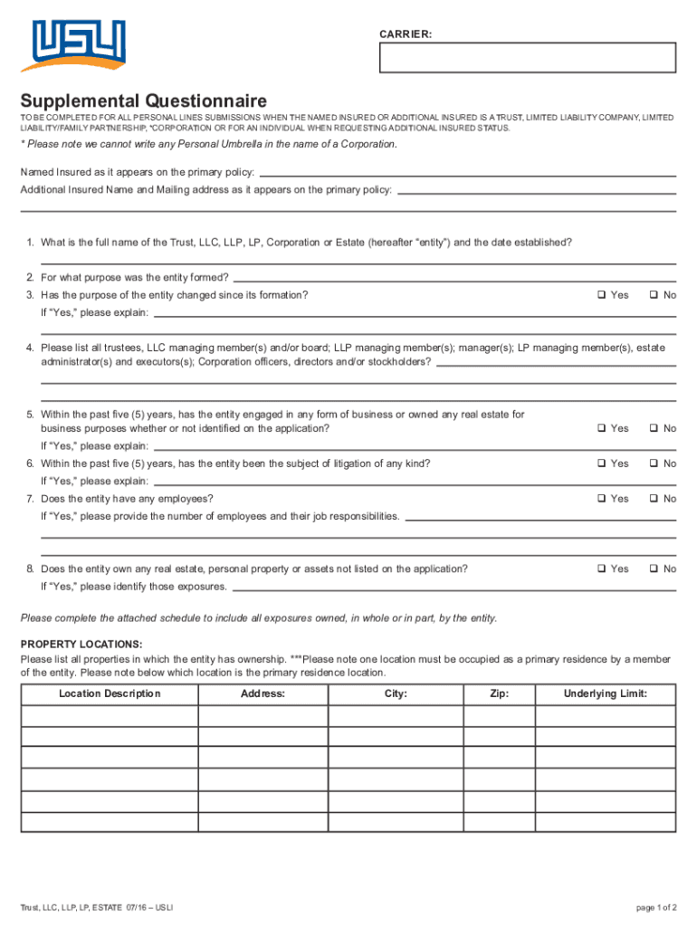 Fillable Online www.uslegalforms.comform-library67755-usliUSLI ...