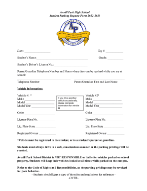 Fillable Online 2022Revised Parking Request Form.doc Fax Email Print ...
