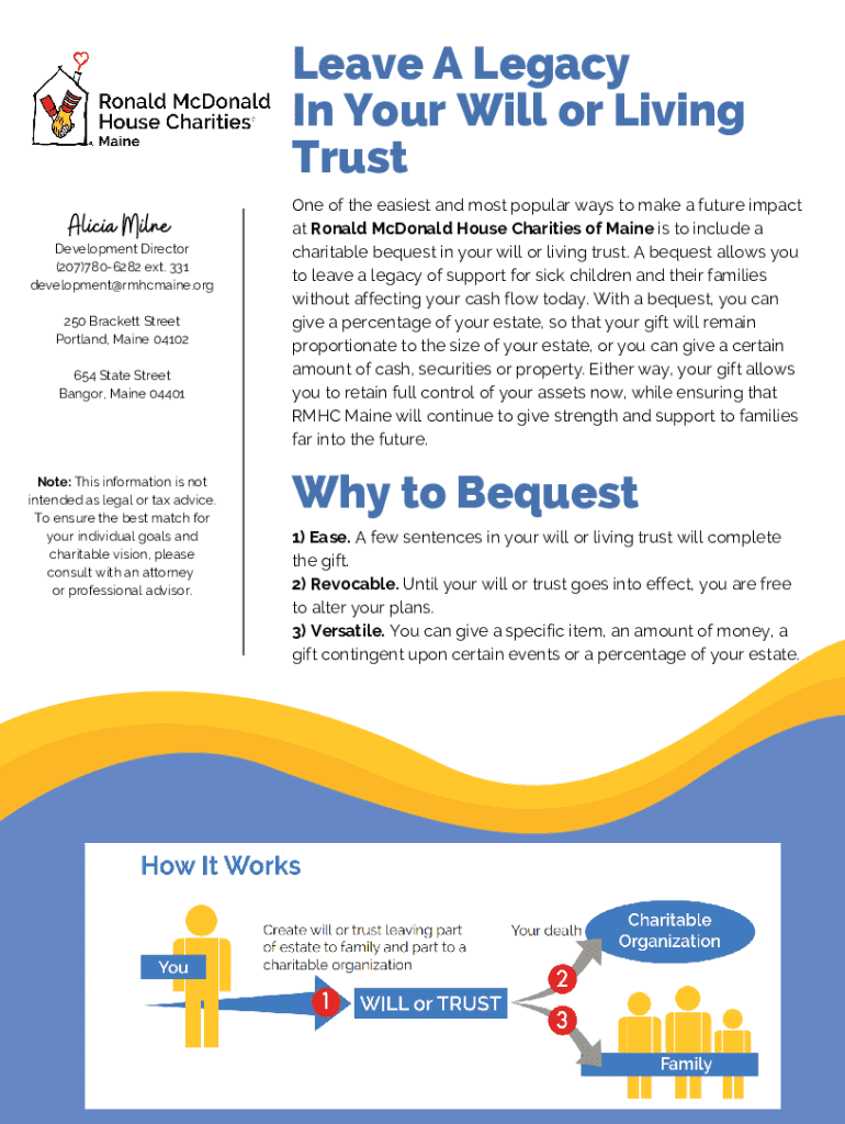 Fillable Online Will or Bequest Fax Email Print - pdfFiller