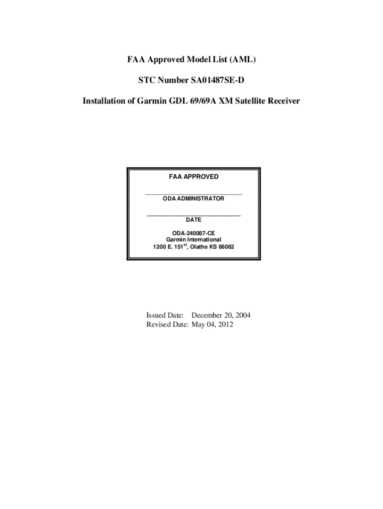 Fillable Online rgl faa GA 35 GA 36 GA 37 Antenna Installation Instructions - Garmin Fax Email ...