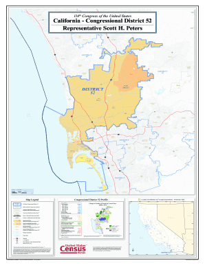 Fillable Online www2 census California - Congressional District 52 ...