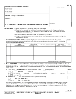 Fillable Online CA CR-101 2020-2022 - Complete Legal Document Online ...