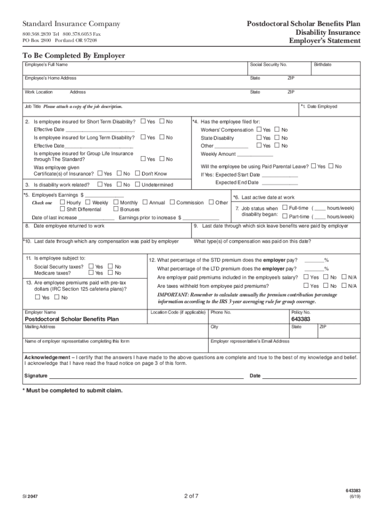 Fillable Online ap ucsb Your Disability Benefit Claim University of Florida College of ... Fax ...