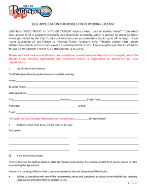 Fillable Online Mobile Food Vending License - NYC Business - New York ...