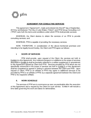 Fillable Online Sample Consulting Agreement - SEC.govSample Consulting ...