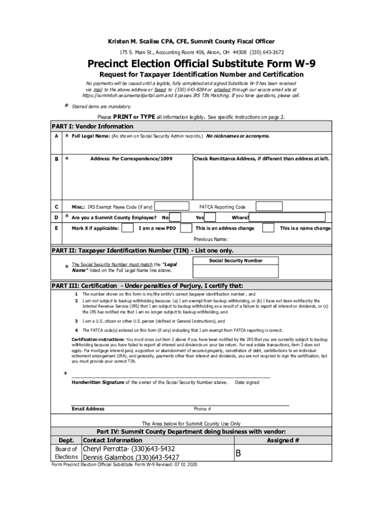 Fillable Online Summit County Fiscal OfficeSummit County Fiscal ...