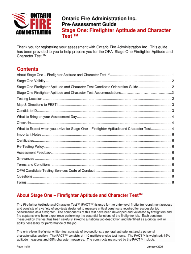 Fillable Online Stage One and Stage Two HearingOntario Fire ...