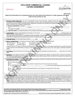 Fillable Online www.zipform.comformspropertymanagementLEASE LISTING ...