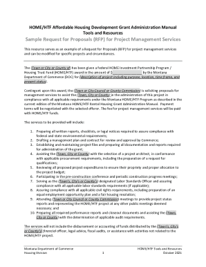Fillable Online housing mt Sample Request for Proposals (RFP) for ...