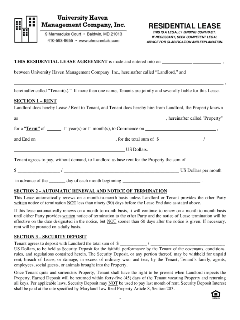 Fillable Online FREE Residential Lease Agreement Template PDF + PrintableWhat is a contract ...