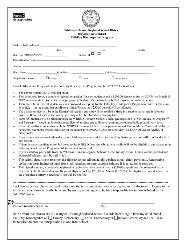 Fillable Online Whrsd - Fill and Sign Printable Template OnlineUS Legal ...