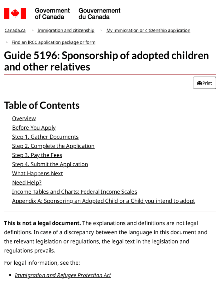 Fillable Online www.canada.caenimmigration-refugeesSome immigration ...