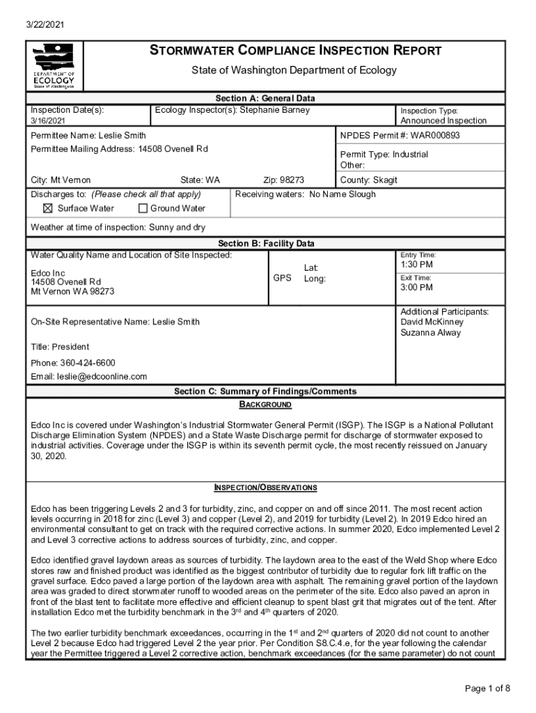 Fillable Online www.ecology.wa.govRegulations-PermitsComplianceFacility ...