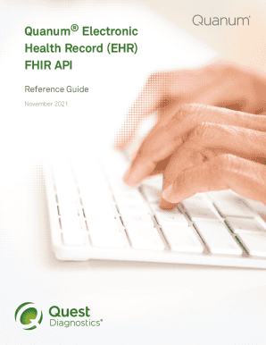 Fillable Online Quanum Electronic Health Record (EHR) - FHIR API ...