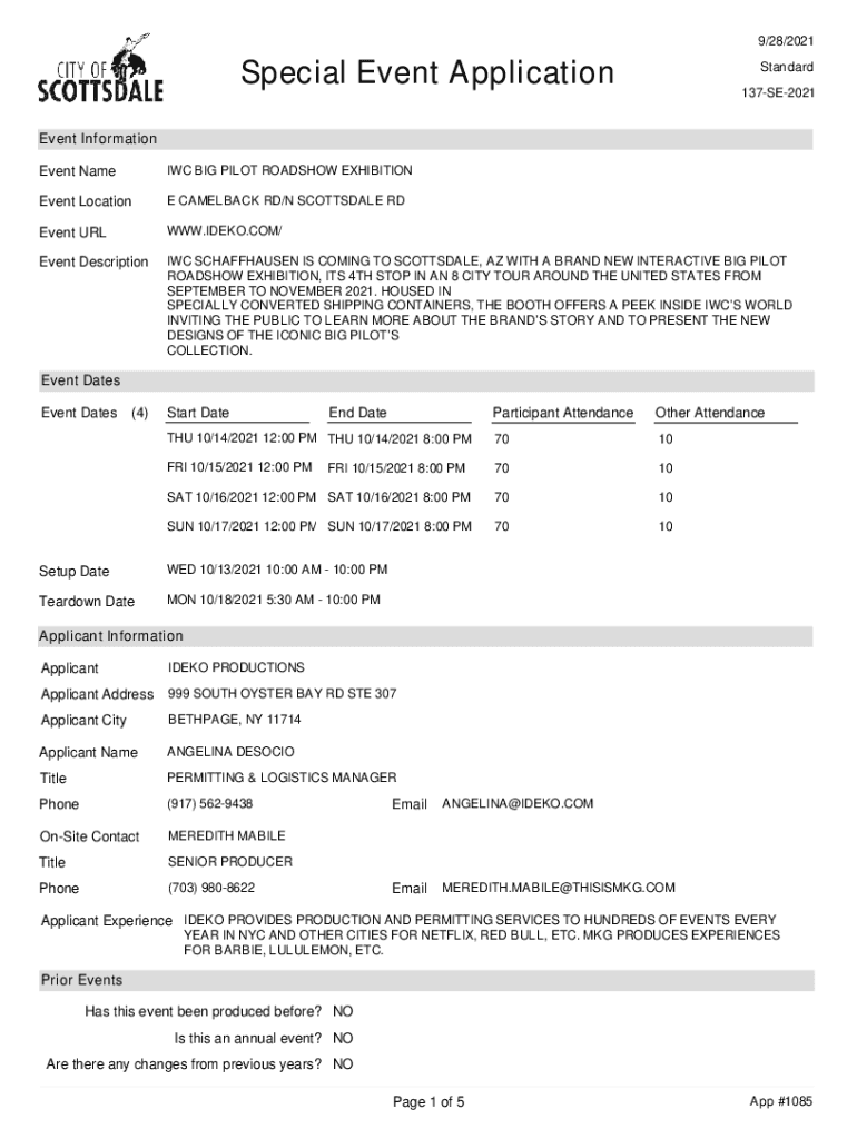 Fillable Online Event Information Fax Email Print - pdfFiller