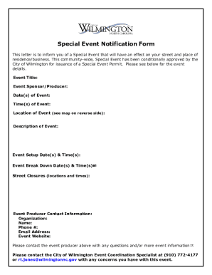 Fillable Online ESTABLISHMENT NOTIFICATION FORMS (Individualized ... Fax Email Print - pdfFiller