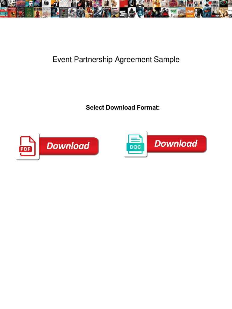 Fillable Online Event Partnership Agreement Sample. Event Partnership ...