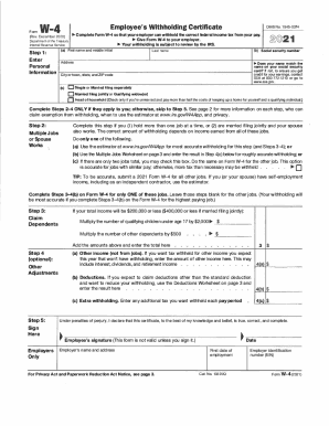 Fillable Online IRS Form W-4 "Employee's Withholding Certificate" Fax ...