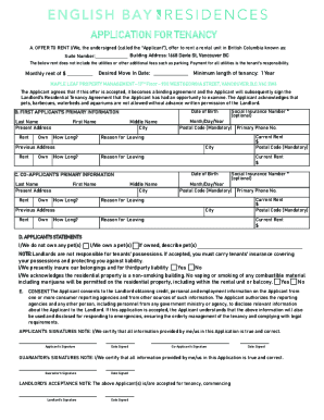 Fillable Online charlesbayresidences.com wp-content uploadsAPPLICATION ...