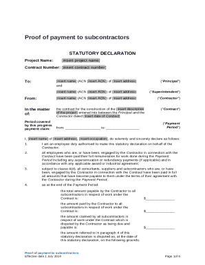 Proof-of-payment-to-subcontractors---Statutory-declaration Doc Template | pdfFiller