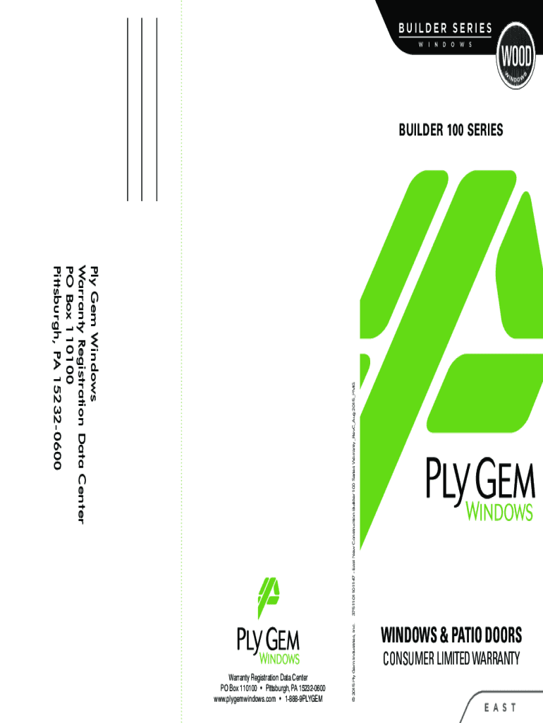 Fillable Online www.carterlumber.comply-gem-builders-series-100Ply Gem ...