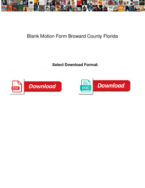 Fillable Online Blank Motion Form Broward County Florida. Blank Motion ...