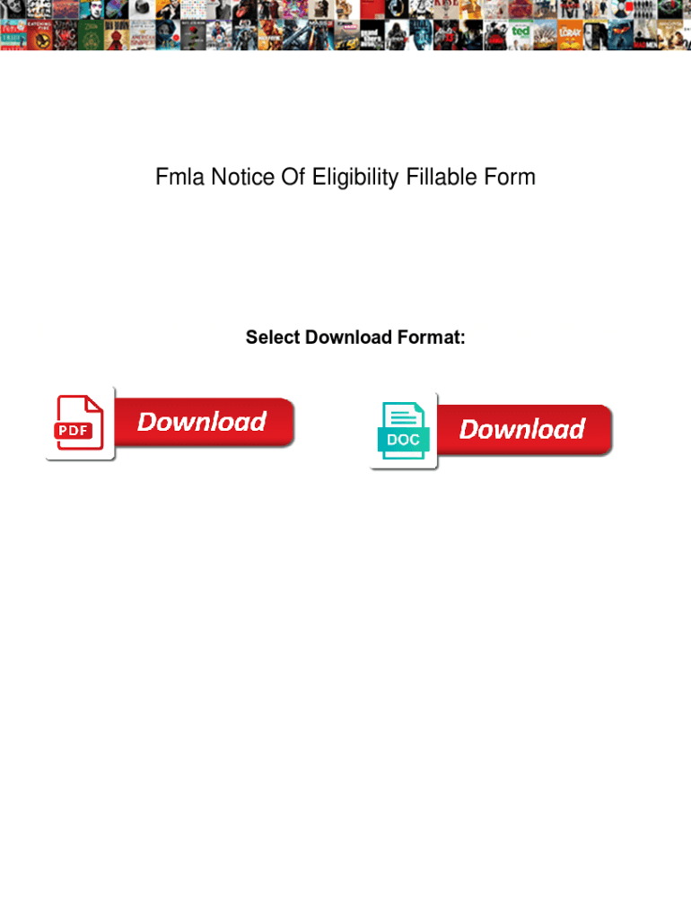 Fillable Online Fmla Notice Of Eligibility Fillable Form. Fmla Notice ... Fillable Online Fmla Notice Of Eligibility Fillable Form. Fmla Notice ...