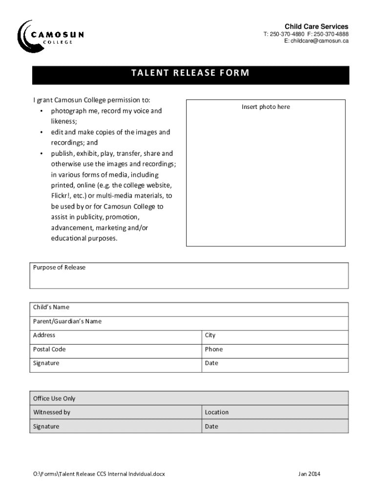 Fillable Online www.pdffiller.com57168926-release-confidentialFillable Online Child Care ...