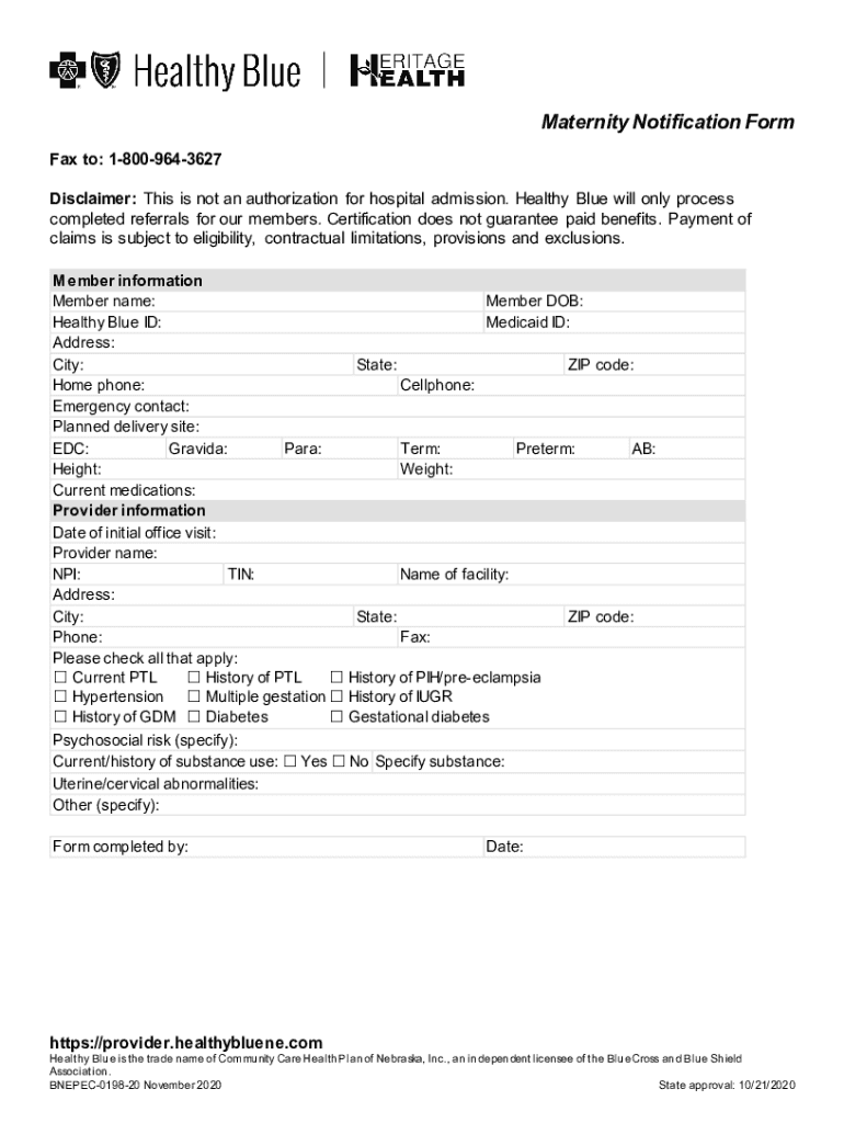 Fillable Online www.pdffiller.com234911469-KYKYCAIDMaternityMaternity ...