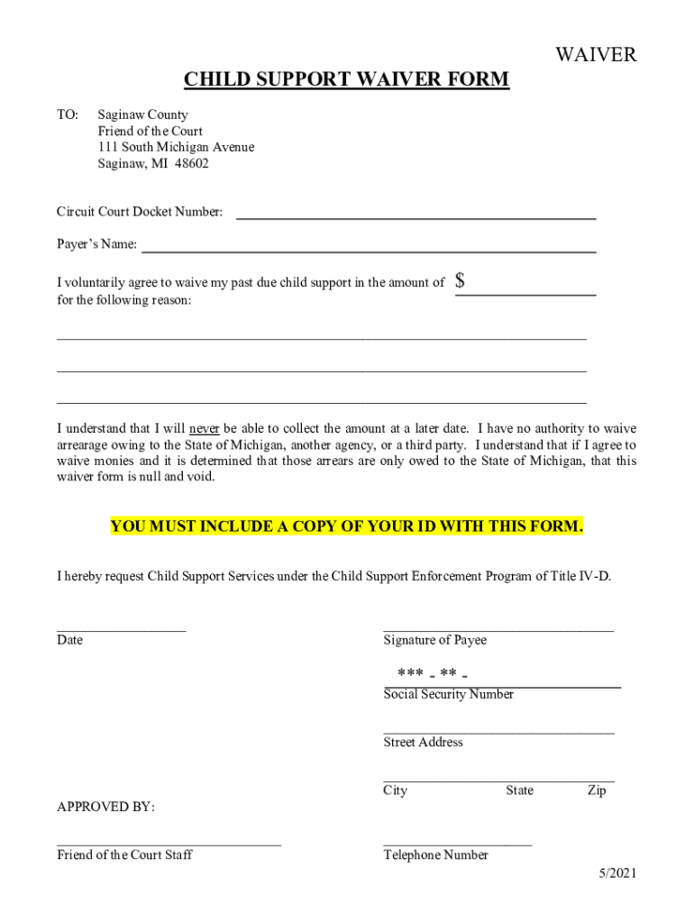 Fillable Online groups.google.comgezbsb4mBack Child Support Waiver Form ...