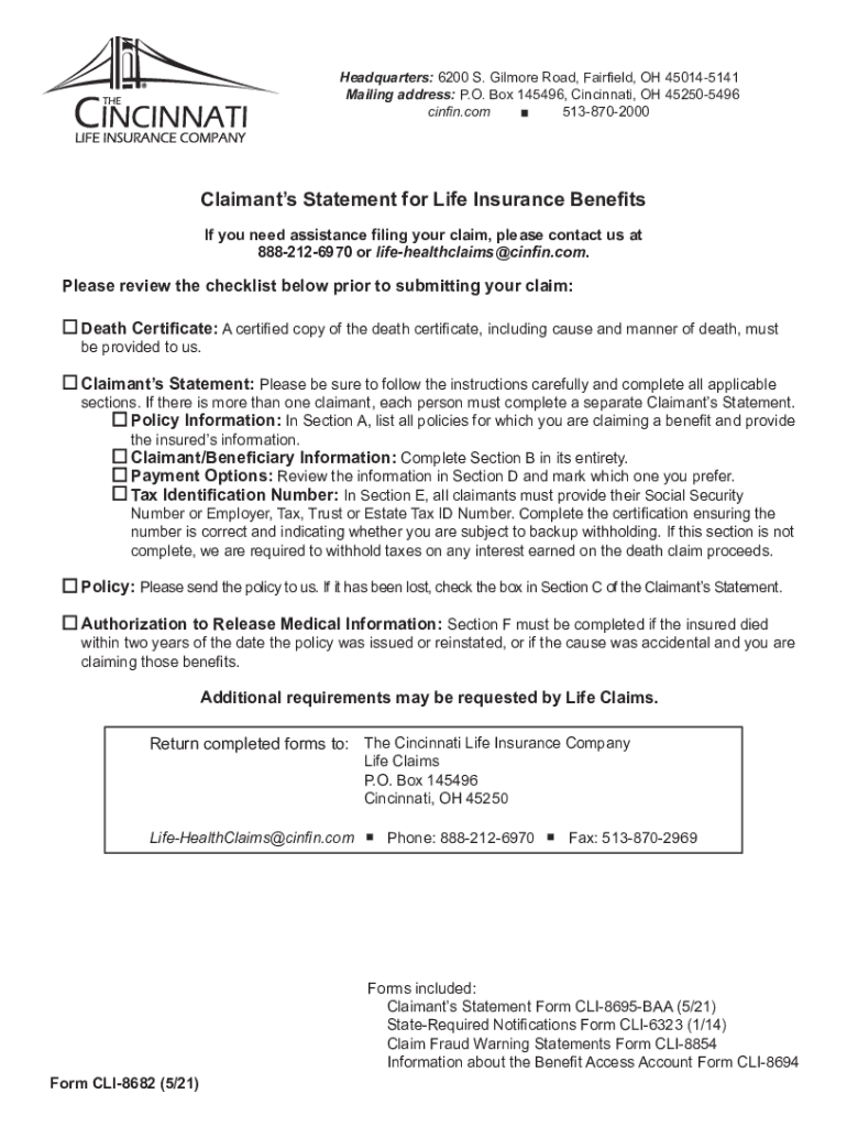 Fillable Online Disability Income or Waiver of Premium Claim Packet ...