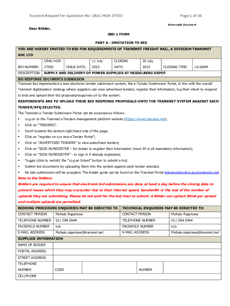 Fillable Online www.transnetfreightrail.co.zaWebsitetenderpdfTRANSNET ...