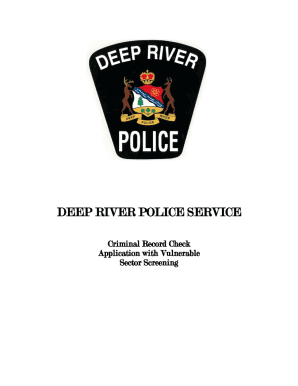 Fillable Online Police Department - Departments - The Town of Deep ...