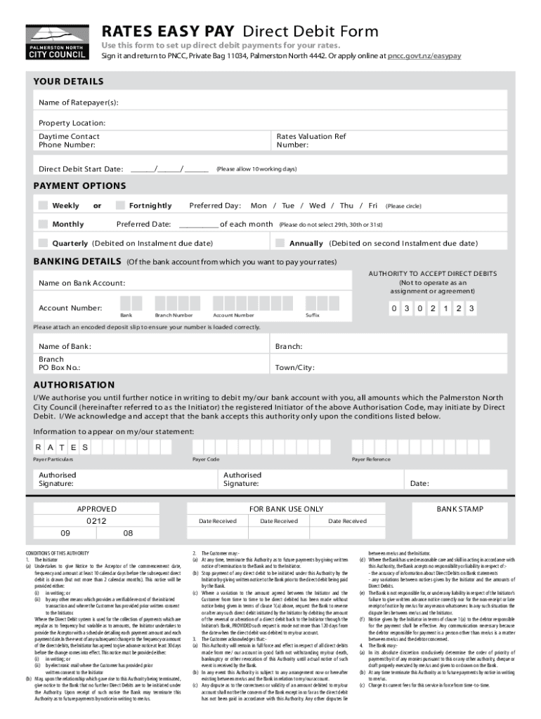 Fillable Online www.fill.ioDirect-Debit-The-Easy-Way-To-PayFill - Free ...
