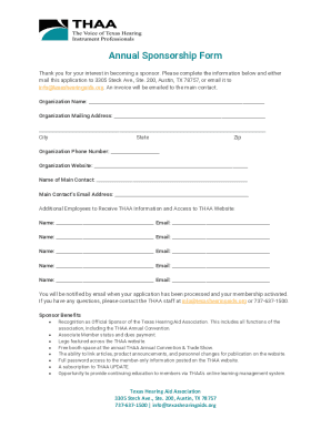 Fillable Online Sponsorship Thank You Letter SampleFundraiser Donation ...