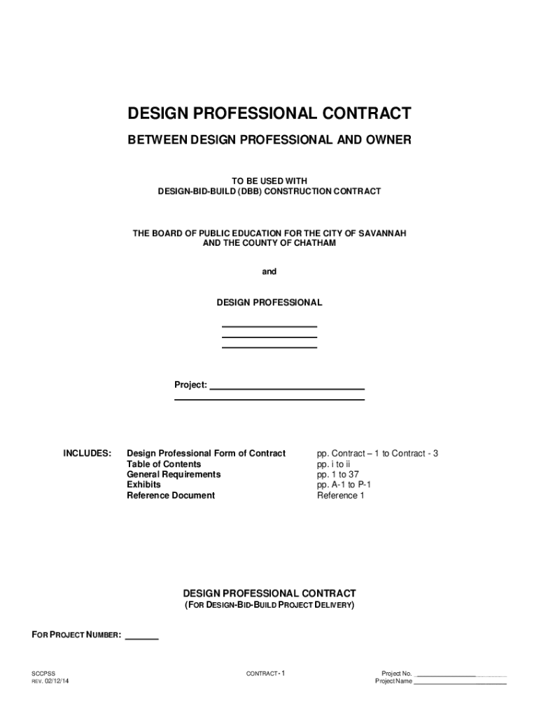Fillable Online www.lawinsider.comdesign-professional-contractDesign Professional Contract ...