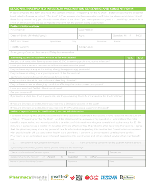 Fillable Online www.cdc.gov vaccines hcpInactivated Influenza Vaccine ...