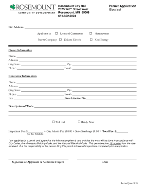 Fillable Online rosemountmn.govDocumentCenterViewRosemount City Hall ...