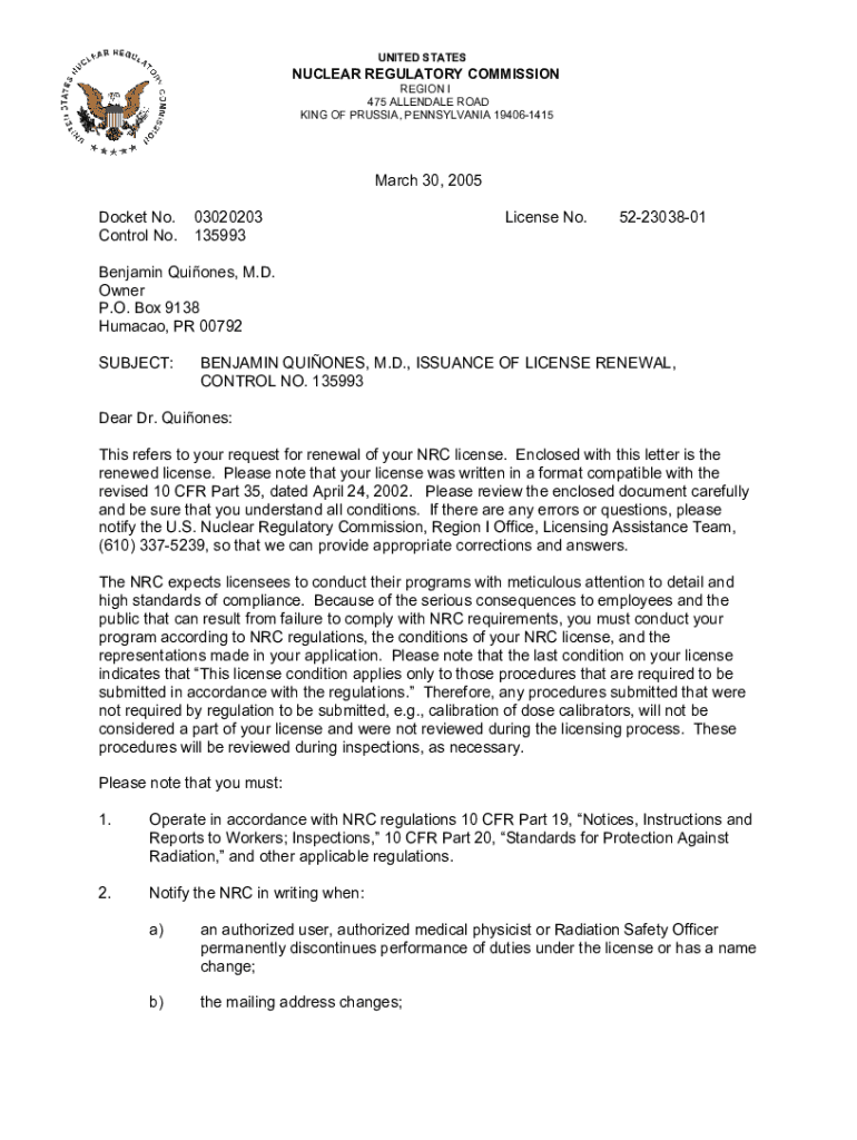 Fillable Online scp.nrc.govreviewsalperiodic050201UNITED STATES NUCLEAR ...