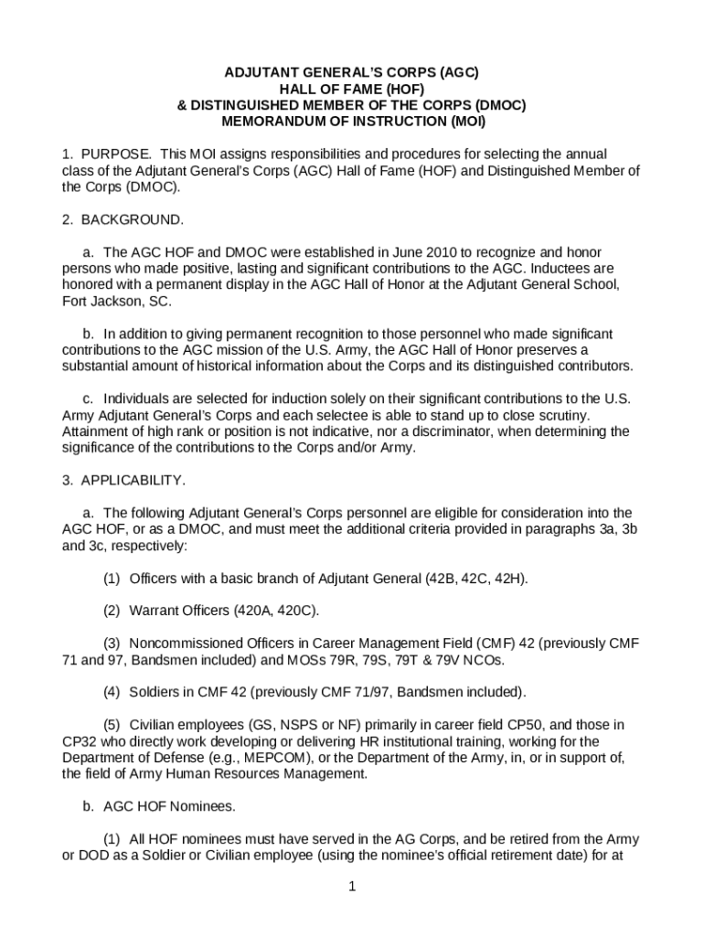 ADJUTANT GENERAL'S CORPS OFFICER, WARRANT OFFICER ... - AGCRA Doc ...