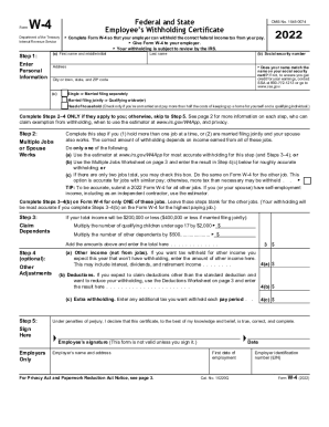 Fillable Online gacc nifc Federal W4 - Employees Withholding ...
