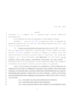 Fillable Online 86(R) HB 2410 - Enrolled version Fax Email Print ...